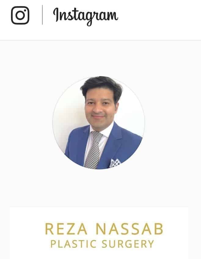 Looking for your plastic surgeon on Instagram? – Reza Nassab Site